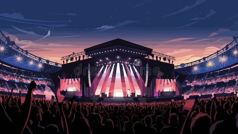 A Panoramic View of a Packed Stadium, Capturing the Energy and ...