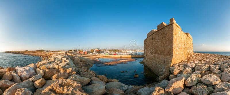 Paphos castle. Cyprus stock image. Image of european - 42070539