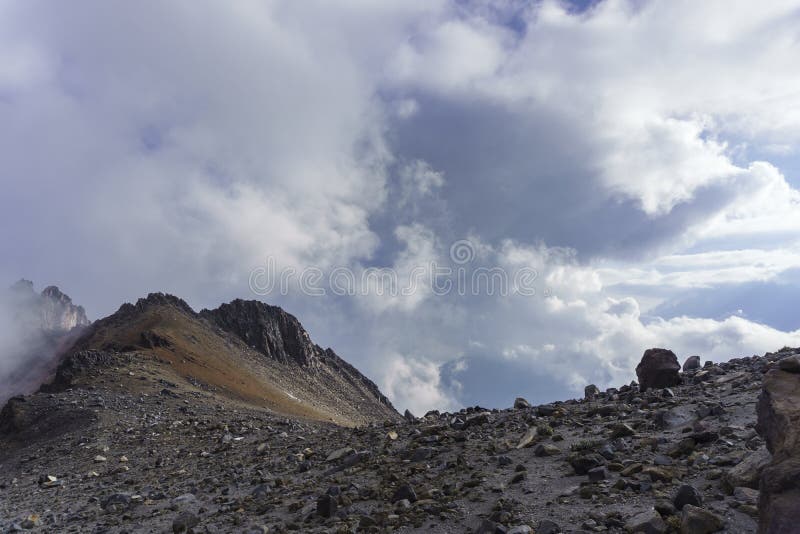 Panoramic View of Pico De Orizaba Volcano in Mexico Stock Photo - Image ...
