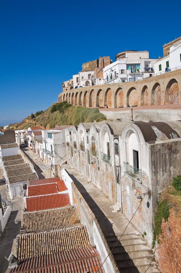 Panoramic View of Pisticci. Basilicata. Italy. Stock Photo - Image of ...