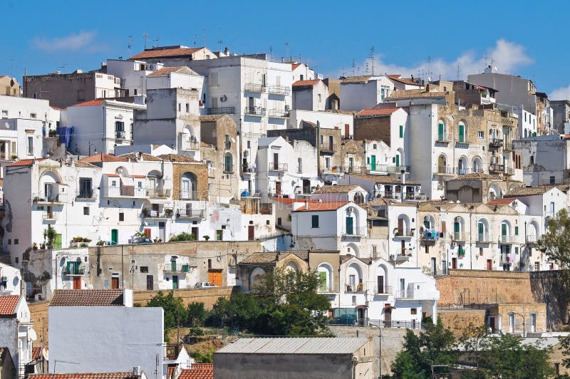 Panoramic View of Pisticci. Basilicata. Italy. Stock Photo - Image of ...