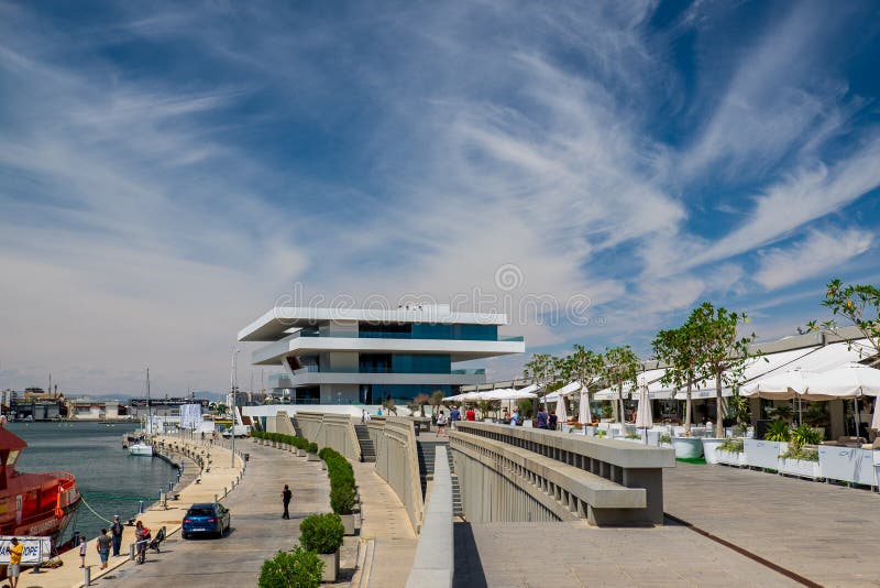Panoramic View of the Port of Valencia Editorial Stock Image - Image of ...