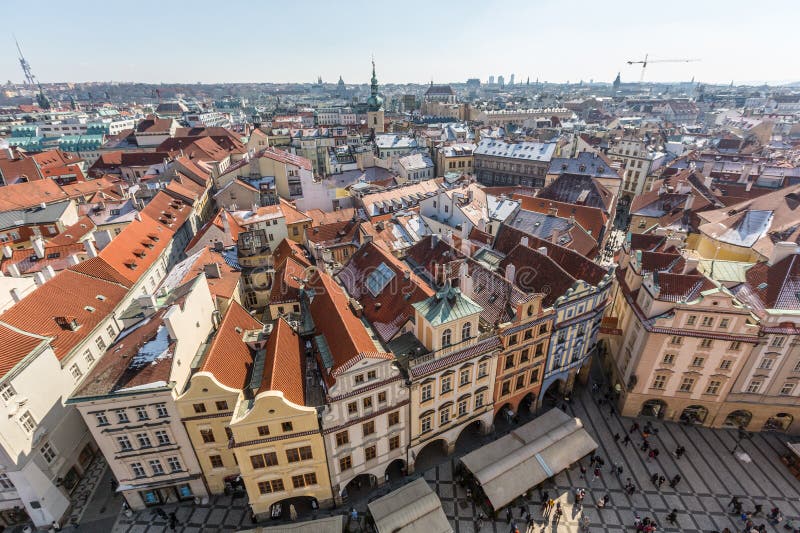 Panoramic View of Prague stock photo. Image of cityscape - 30309426