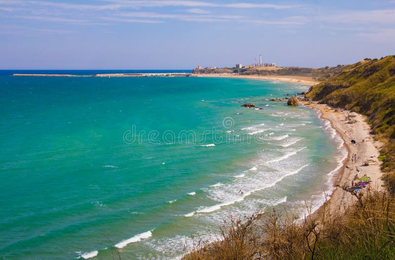 Panoramic View of Punta Penna Stock Photo - Image of clouds, fresh ...