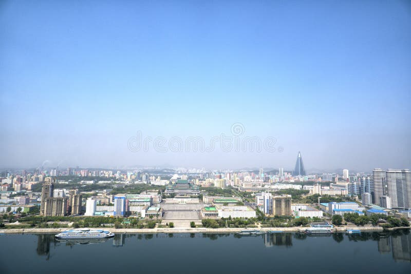 Panoramic View of Pyongyang in the Morning. DPRK - North Korea ...