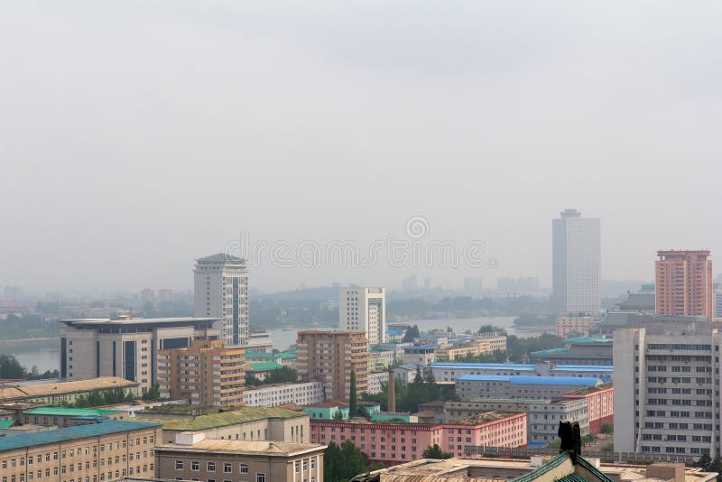Panoramic View at Pyongyang, North Korea Editorial Image - Image of ...