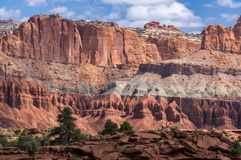 View of a Red Sandstone Landscape in the Panhandle of Texas. Stock ...
