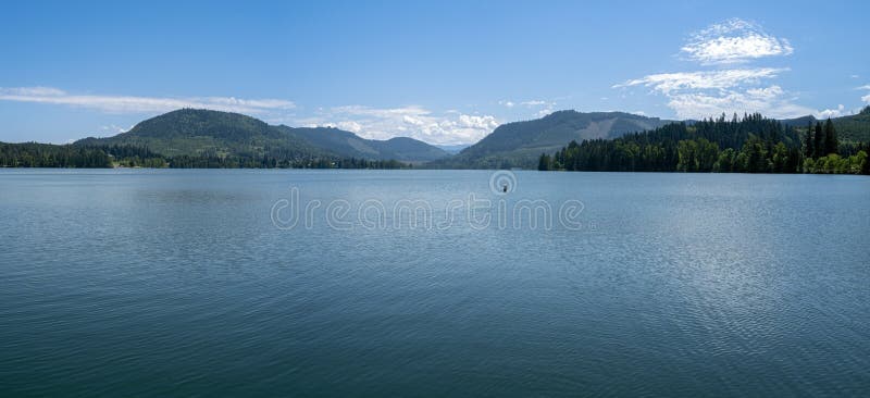 A Panoramic View of the Reservoir from Dexter State Recreation Site in ...