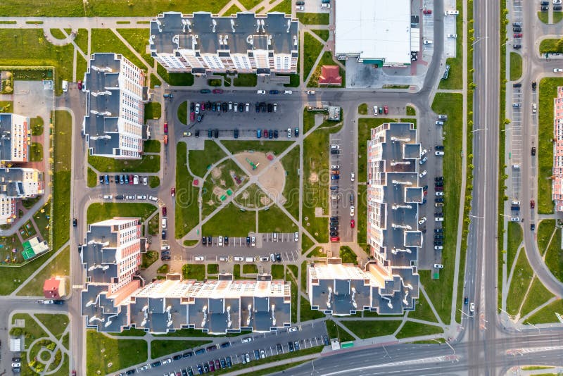 Panoramic View of the Residential Area of High-rise Buildings Stock ...