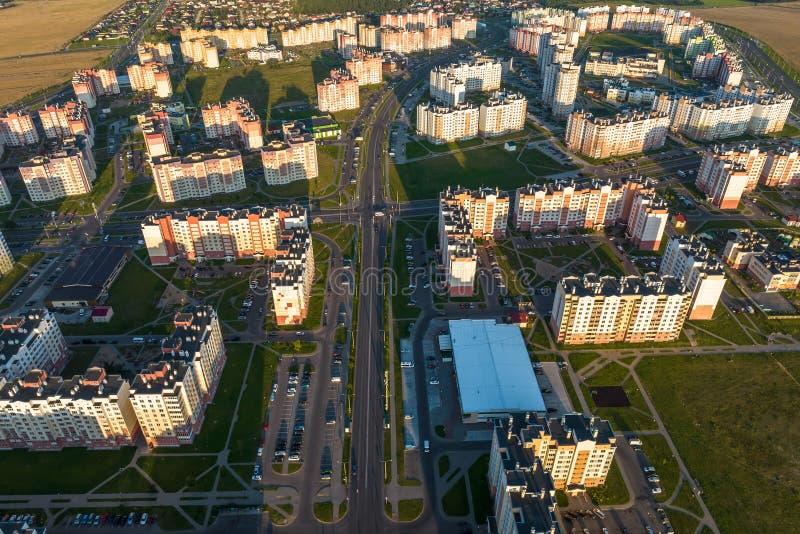 Panoramic View of the Residential Area of High-rise Buildings Stock ...