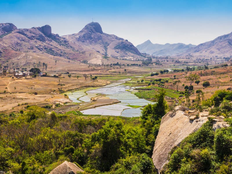 Panoramic View at Anja Community Reserve, Madagascar Stock Photo ...