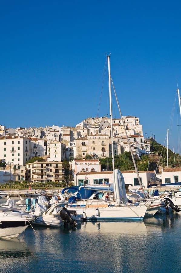 Panoramic View of Rodi Garganico. Puglia. Italy. Stock Photo - Image of ...