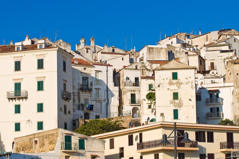 Panoramic View of Rodi Garganico. Puglia. Italy. Stock Photo - Image of ...