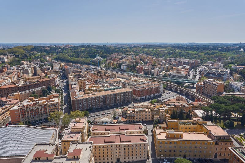 Panoramic view of rome stock image. Image of castle, historical - 70544635