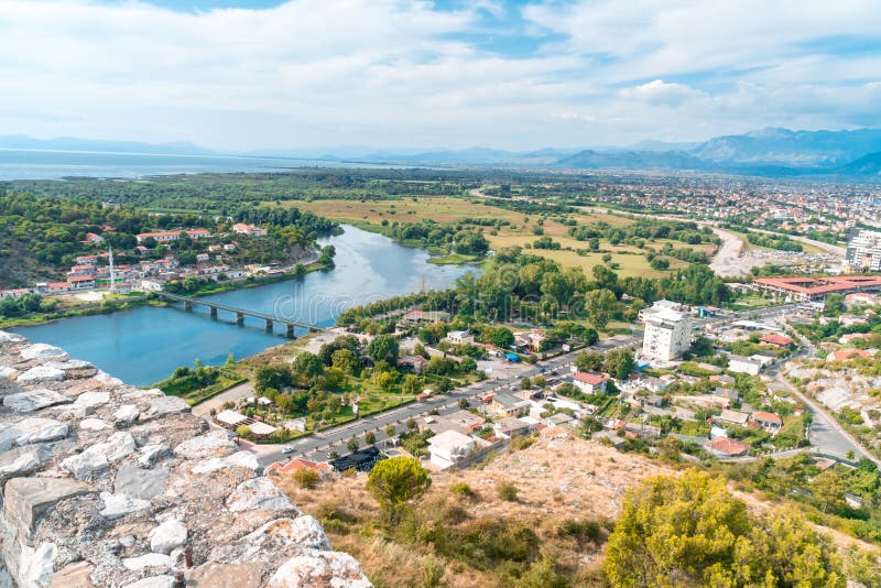 Panoramic View of Rozafa Castle Stock Photo - Image of freshness ...