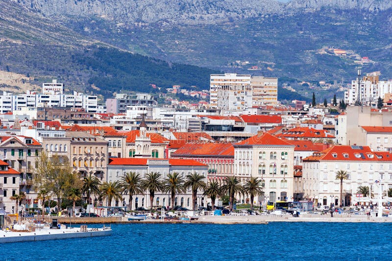 Panorama of City Split in Dalmatia Stock Photo - Image of dalmatia ...