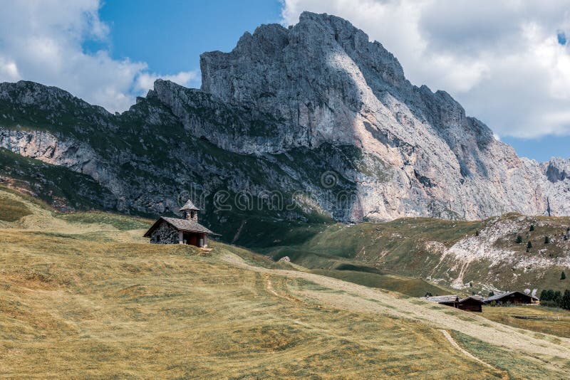 Panoramic View of the Seceda, High Mountain in the Dolomites in South ...
