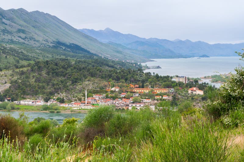 Panoramic View of Shkoder City, Albania. Exploring Concept Stock Photo ...