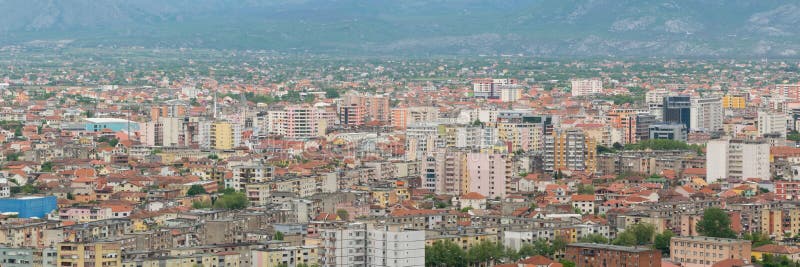 Panoramic View of Shkoder City, Albania. Exploring Concept Stock Image ...