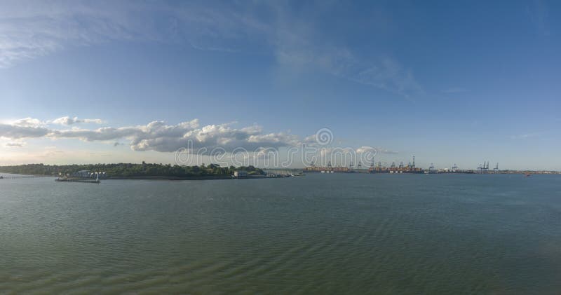 A Panoramic View of Shotley Gate, Suffolk Editorial Photo - Image of ...