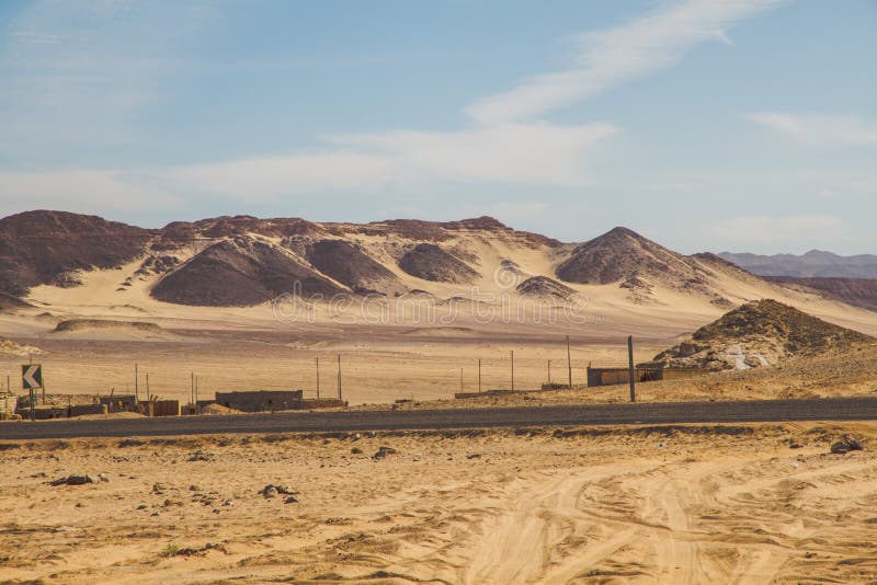 Panoramic View of Sinai Desert, Egypt Stock Image - Image of eternal ...