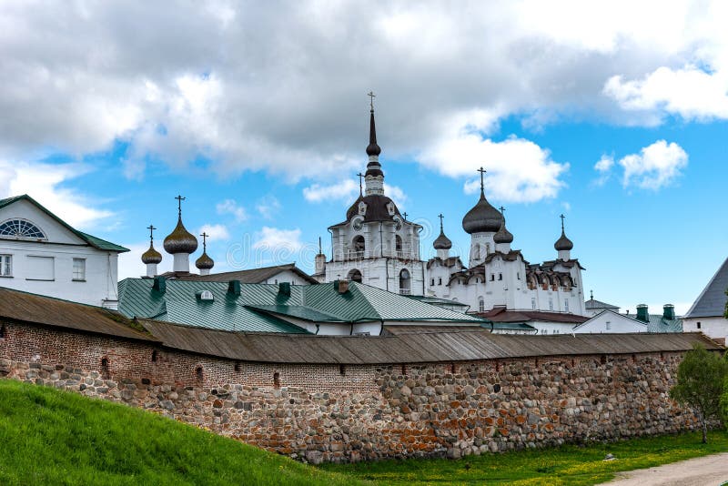 Panoramic View of the Solovetsky Transfiguration Monastery on the Big ...