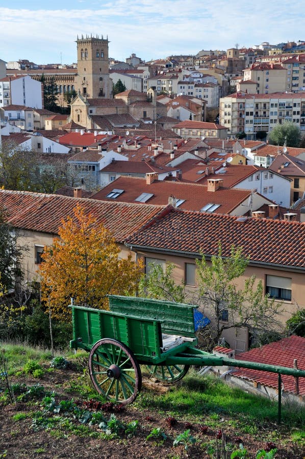 Panoramic View of Soria (Spain) Stock Image - Image of house, farm ...