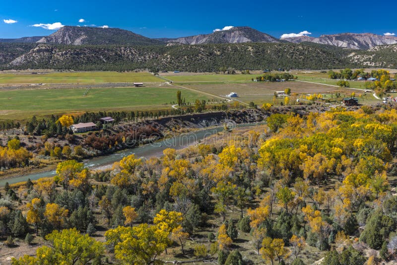 Panoramic View South of Durango Colorado Shows Elevated View of Stock ...