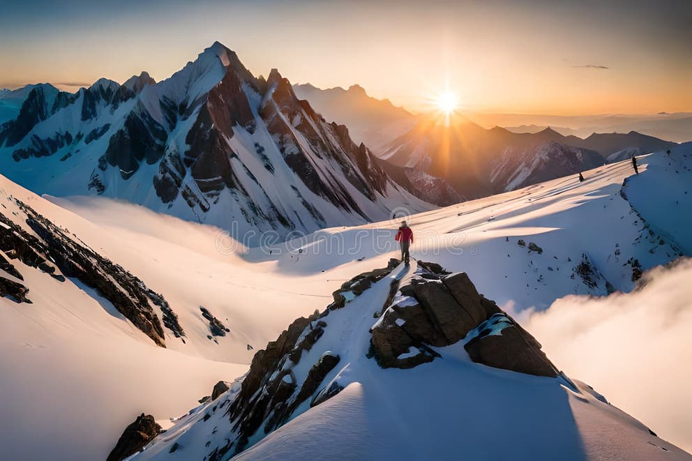 A Panoramic View from the Summit of a Remote Mountain Peak, Showcasing ...