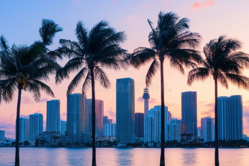 The Panoramic View at Sunset of the Hillsboro Inlet Lighthouse ...