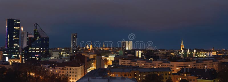 Panoramic view of Tallinn stock image. Image of estonia - 240258463