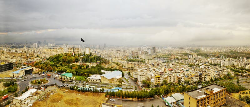 Twilight Tehran stock photo. Image of point, iran, country - 14290484