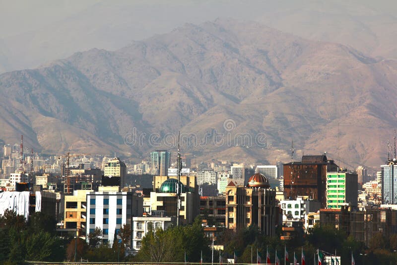 The Panoramic View of Tehran , Iran Editorial Stock Image - Image of ...