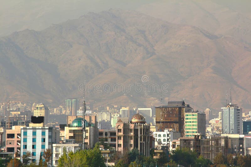 The Panoramic View of Tehran , Iran Editorial Stock Image - Image of ...