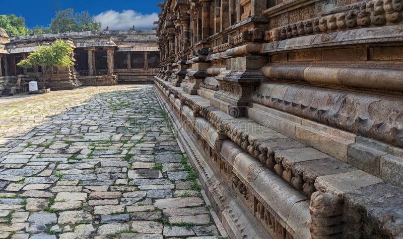 Panoramic View of the Temple Architecture of South India, India Stock ...
