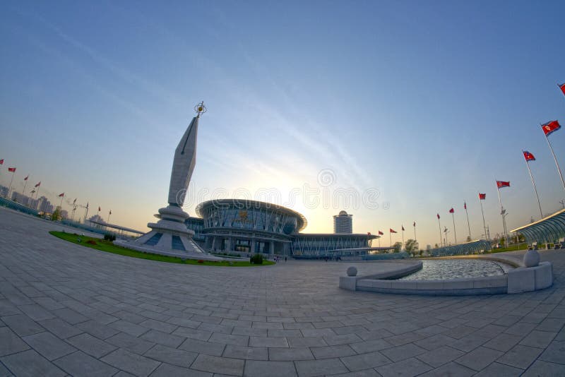 Panoramic View of the Temple of Science and Technology at Sunset ...