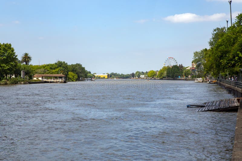 Panoramic View of Tiger River Buenos Aires, Argentina Stock Image ...