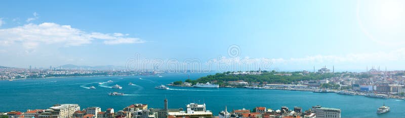 Panoramic View To Istanbul, Turkey. Editorial Photography - Image of ...