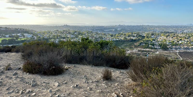 A Panoramic View from the Top of Mount Calavera Stock Photo - Image of ...