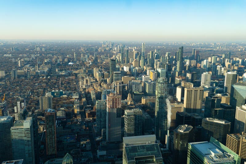 Panoramic View of Toronto Cityscape Editorial Stock Photo - Image of ...
