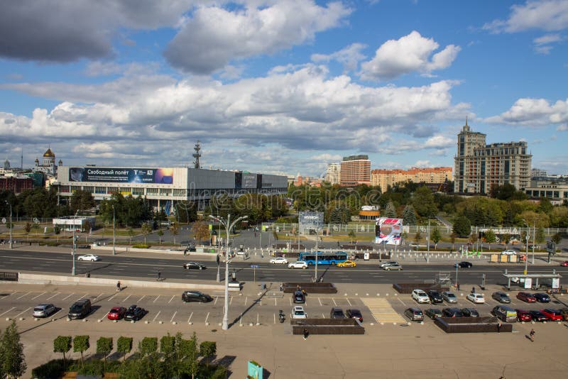 View of the Tretyakov Gallery and the Historical Centre of the City ...