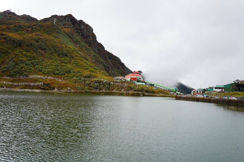 Panoramic View of Tsomgo Lake or Changu Lake at East Sikkim Stock Photo ...