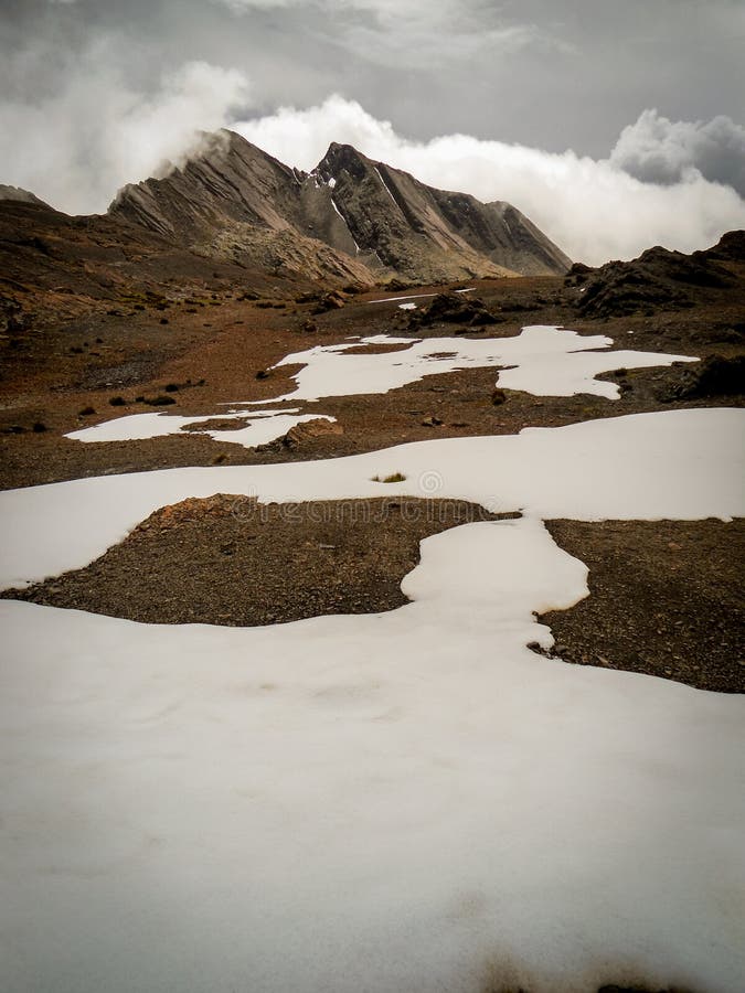 Beautiful Tunari Peak, Bolivia Andes Stock Image - Image of travel ...