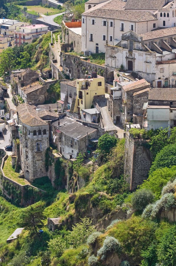 Panoramic View of Tursi. Basilicata. Italy. Stock Photo - Image of ...