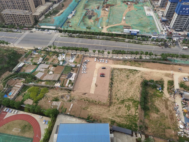 Panoramic View of Urban Buildings in Xi`an High Tech Development Zone ...