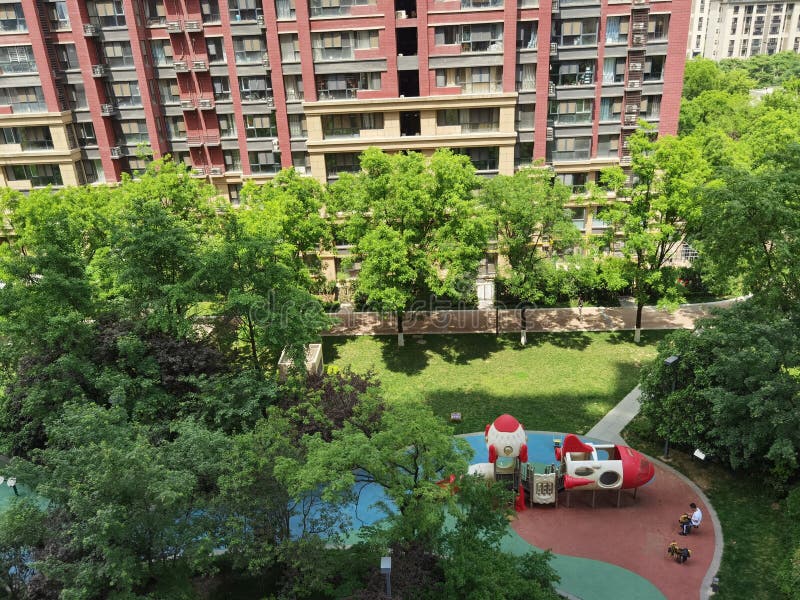 Panoramic View of Urban Buildings in Xi`an High Tech Development Zone ...