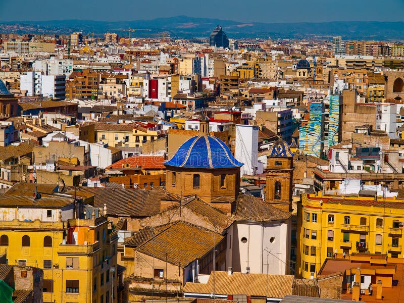 Panoramic view - Valencia stock photo. Image of spain - 16124354