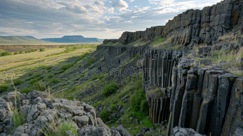 A Panoramic View of a Valley Filled with Thousands of Uniformly Shaped ...