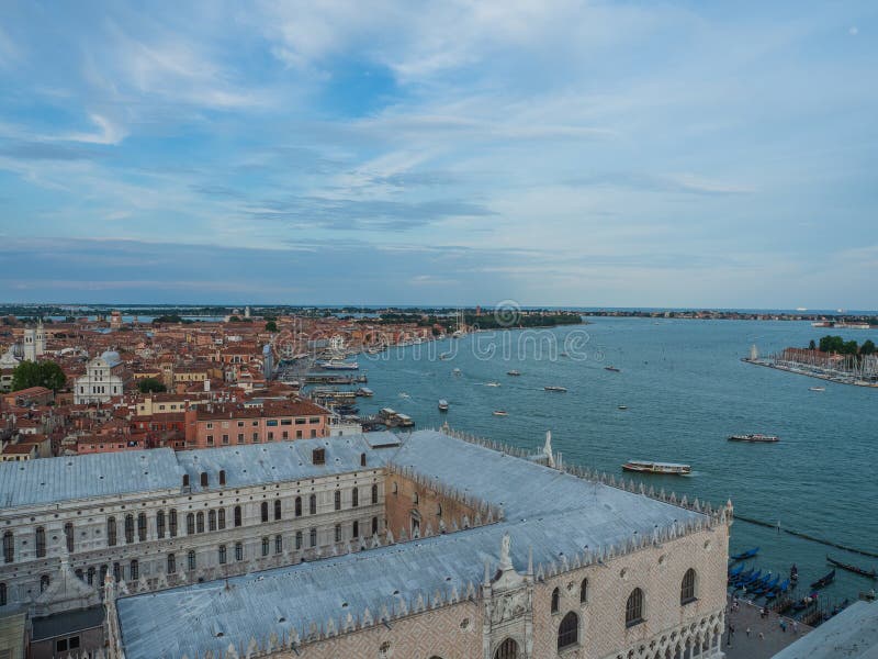 Panoramic View of Venice from the Bell Tower of San Marco Editorial ...