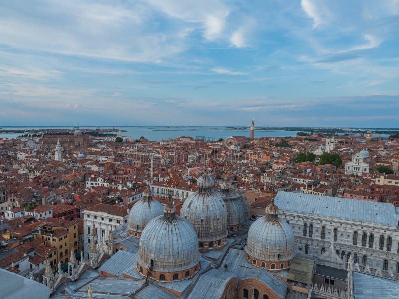 Panoramic View of Venice from the Bell Tower of San Marco Editorial ...
